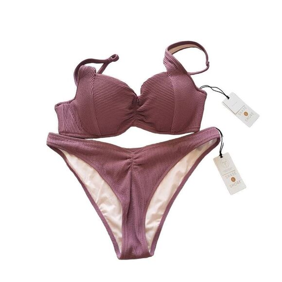 Shade & Shore | Swim | Shade Shore 2pc Mauve Bikini Settop 34b Bikini ...